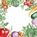 16 Watercolor Vegetable Frame Images PNG Clipart - Etsy