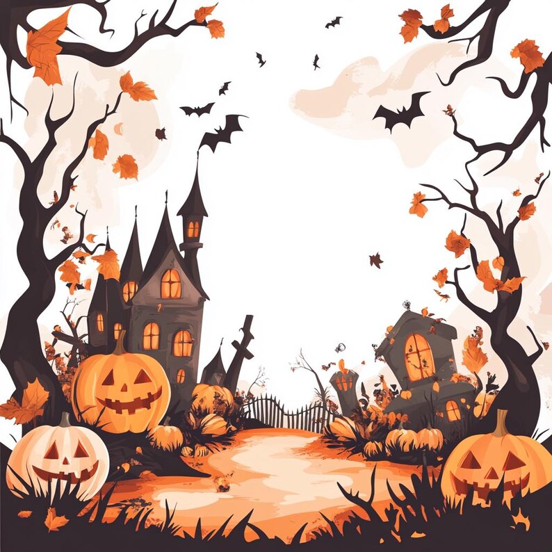 16 Comic Style Halloween Images Digital Art PNG Clipart - Etsy