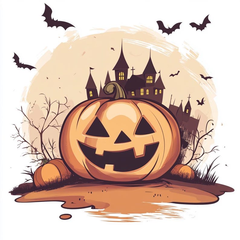 16 Comic Style Halloween Images Digital Art PNG Clipart - Etsy