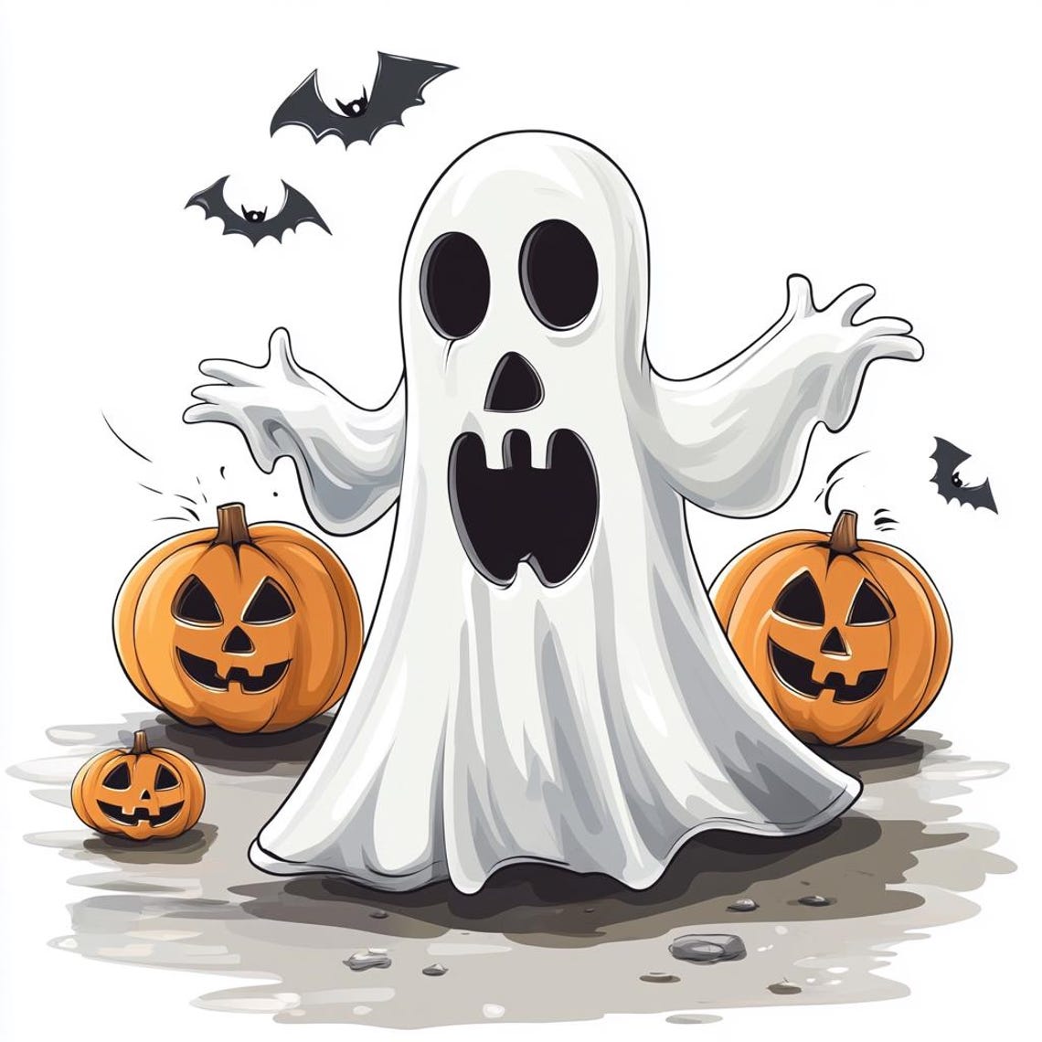 16 Comic Style Halloween Images Digital Art PNG Clipart - Etsy