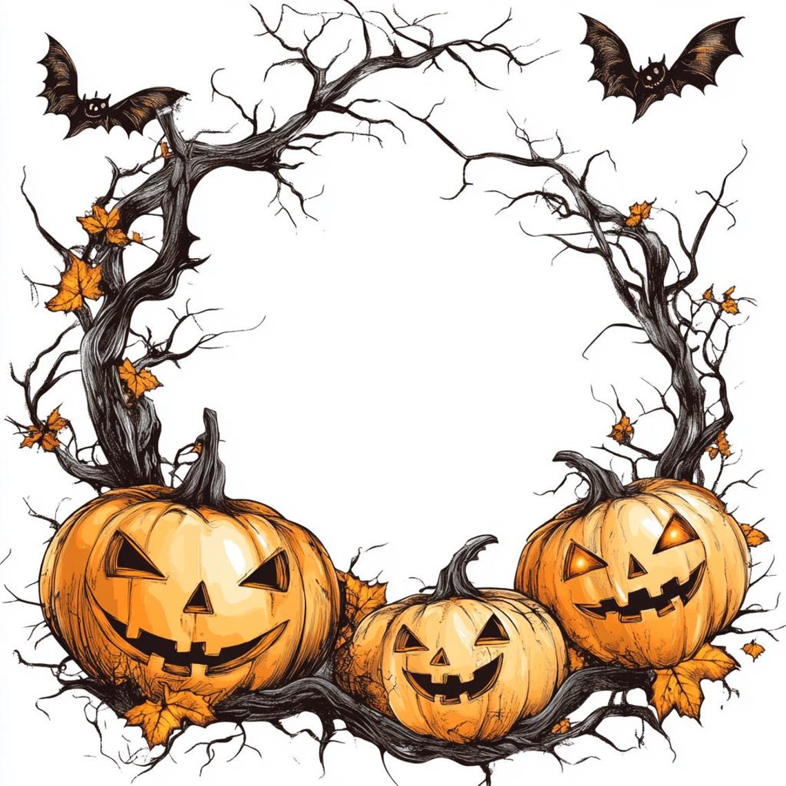 16 High Quality Halloween Frame Images - Etsy