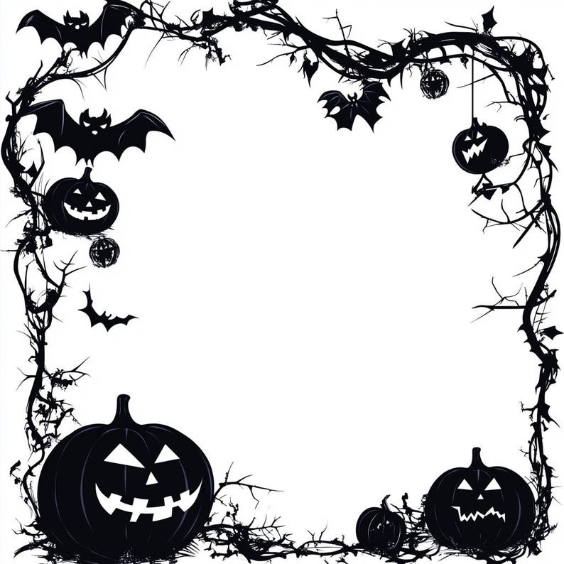 16 High Quality Halloween Frame Images - Etsy