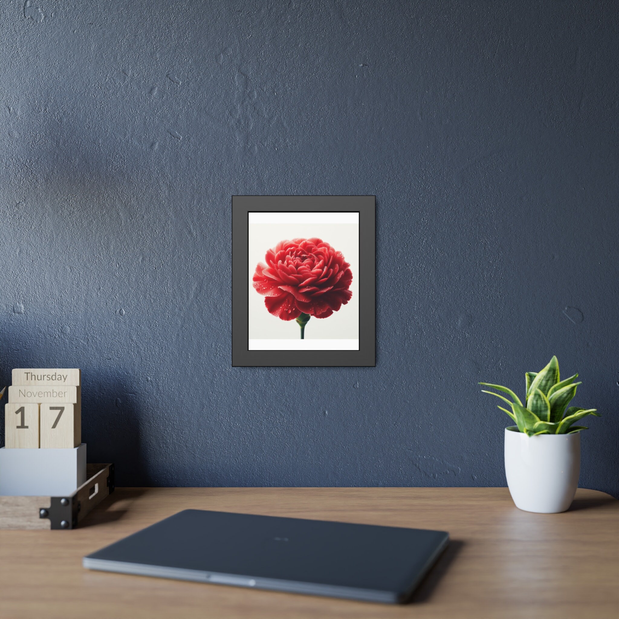 Red Carnation Framed Paper Posters - Etsy