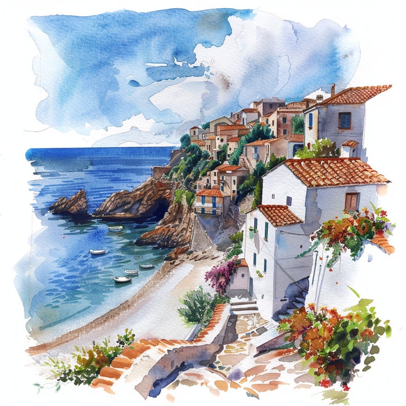 20 Images of Mediterranean Scenes PNG Clipart - Etsy UK