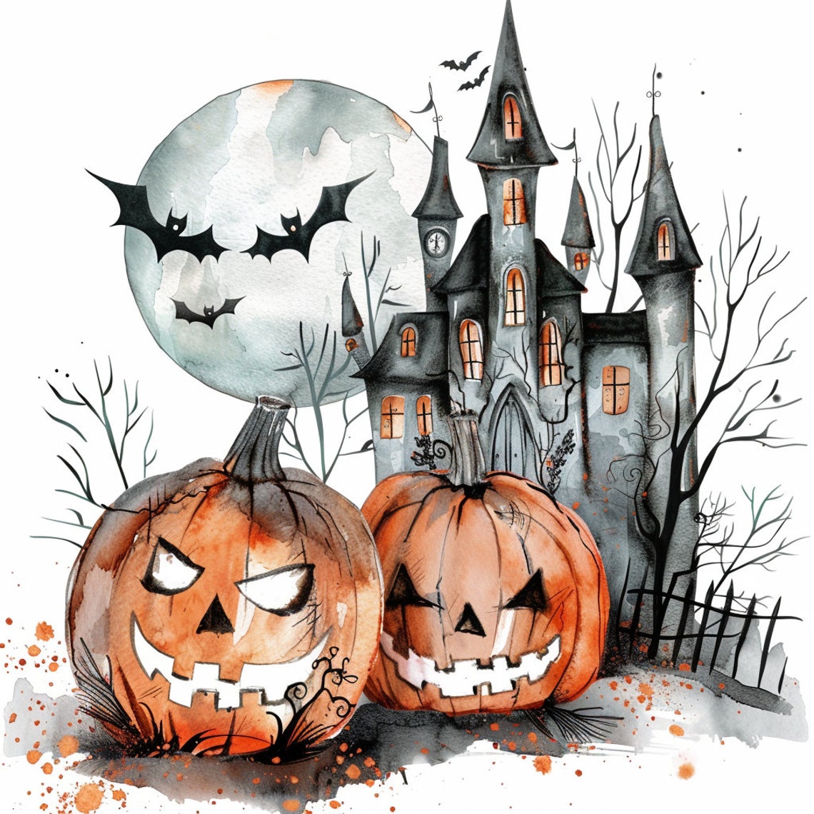 16 Halloween Images PNG Clipart - Etsy