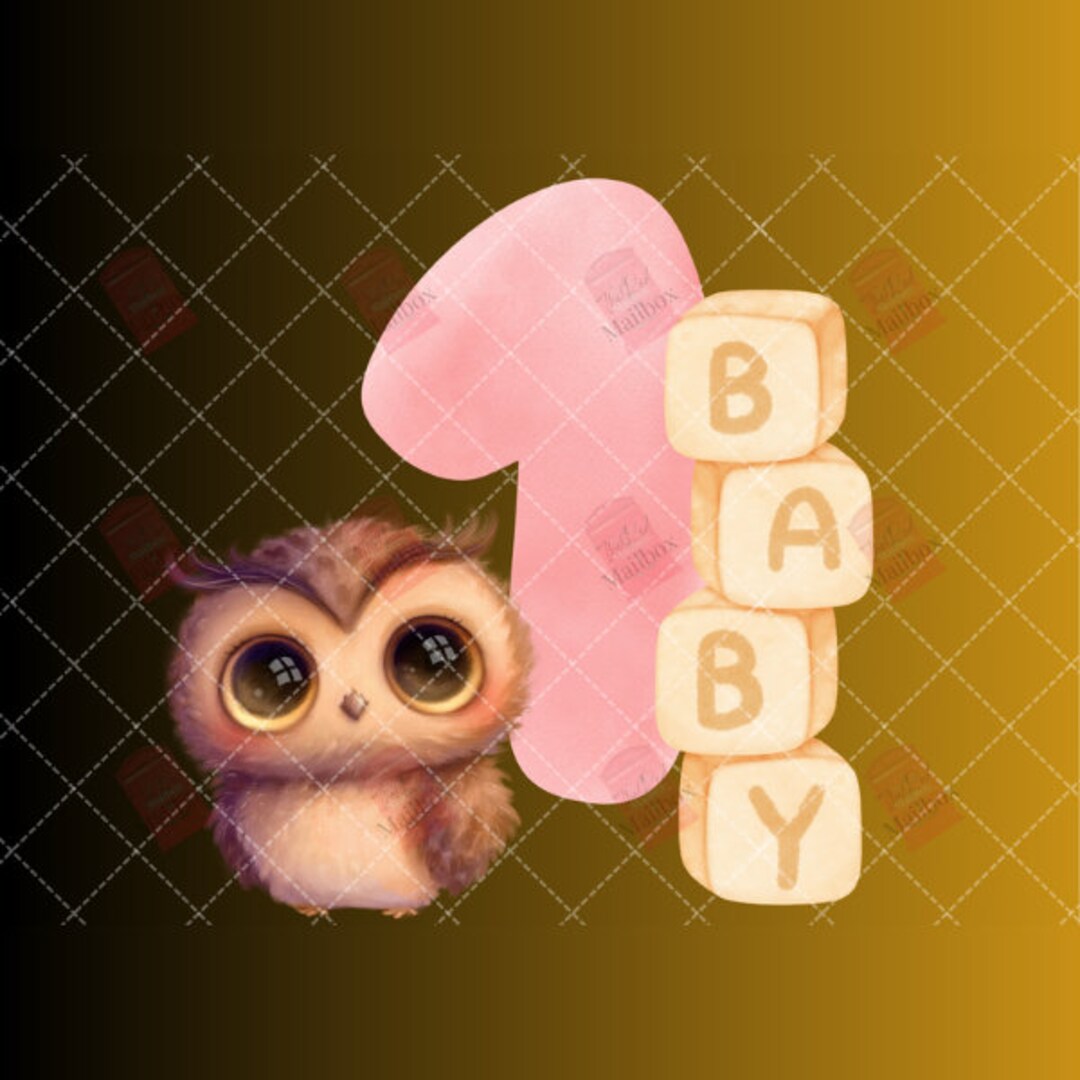 Number 1 Baby | PNG | Birthday Card | First Baby | Party | Digital ...