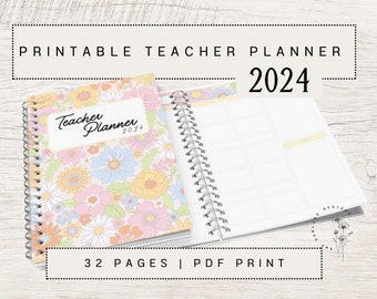 Printable Teacher Planner Watercolour Theme Australian - Etsy