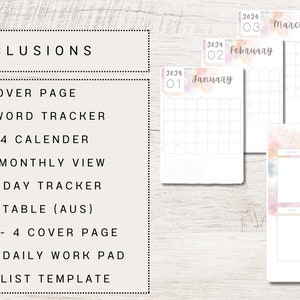 Printable Teacher Planner Watercolour Theme Australian - Etsy