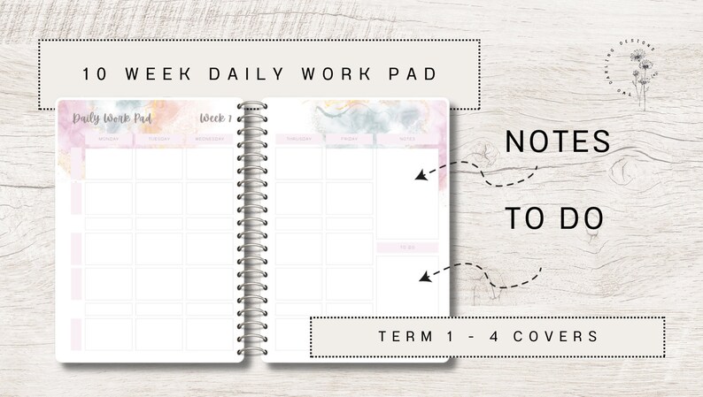 Printable Teacher Planner Watercolour Theme Australian - Etsy