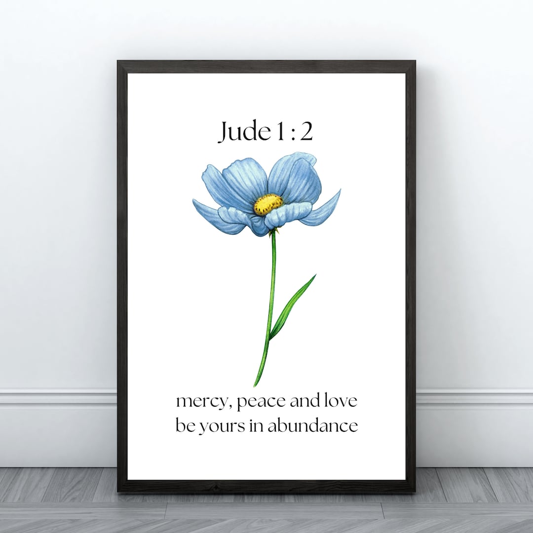 Flowers Wall Art Bible Verse Wall Art Nursery Wall Art Digital Download ...