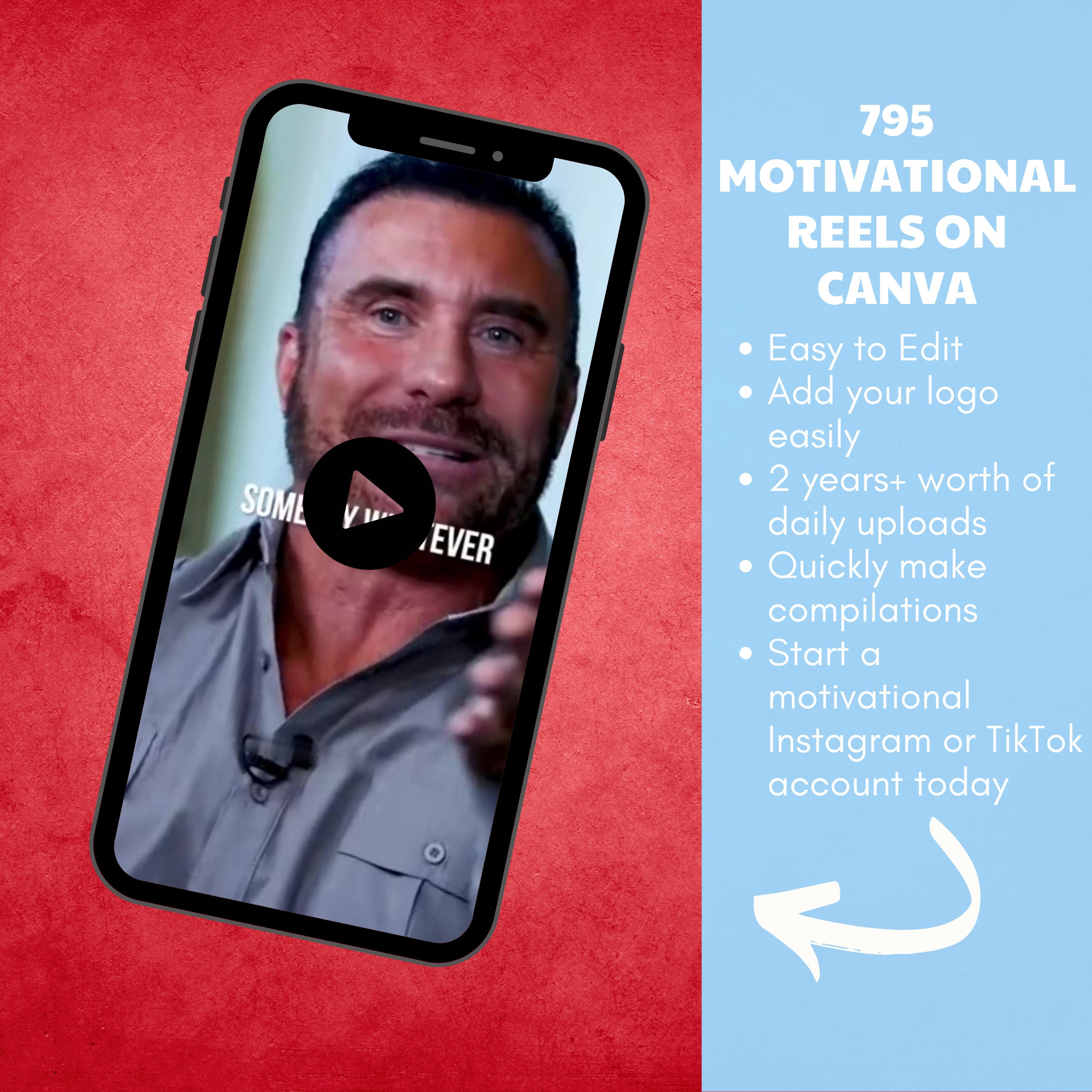 795 Motivational Reels on Canva - Etsy