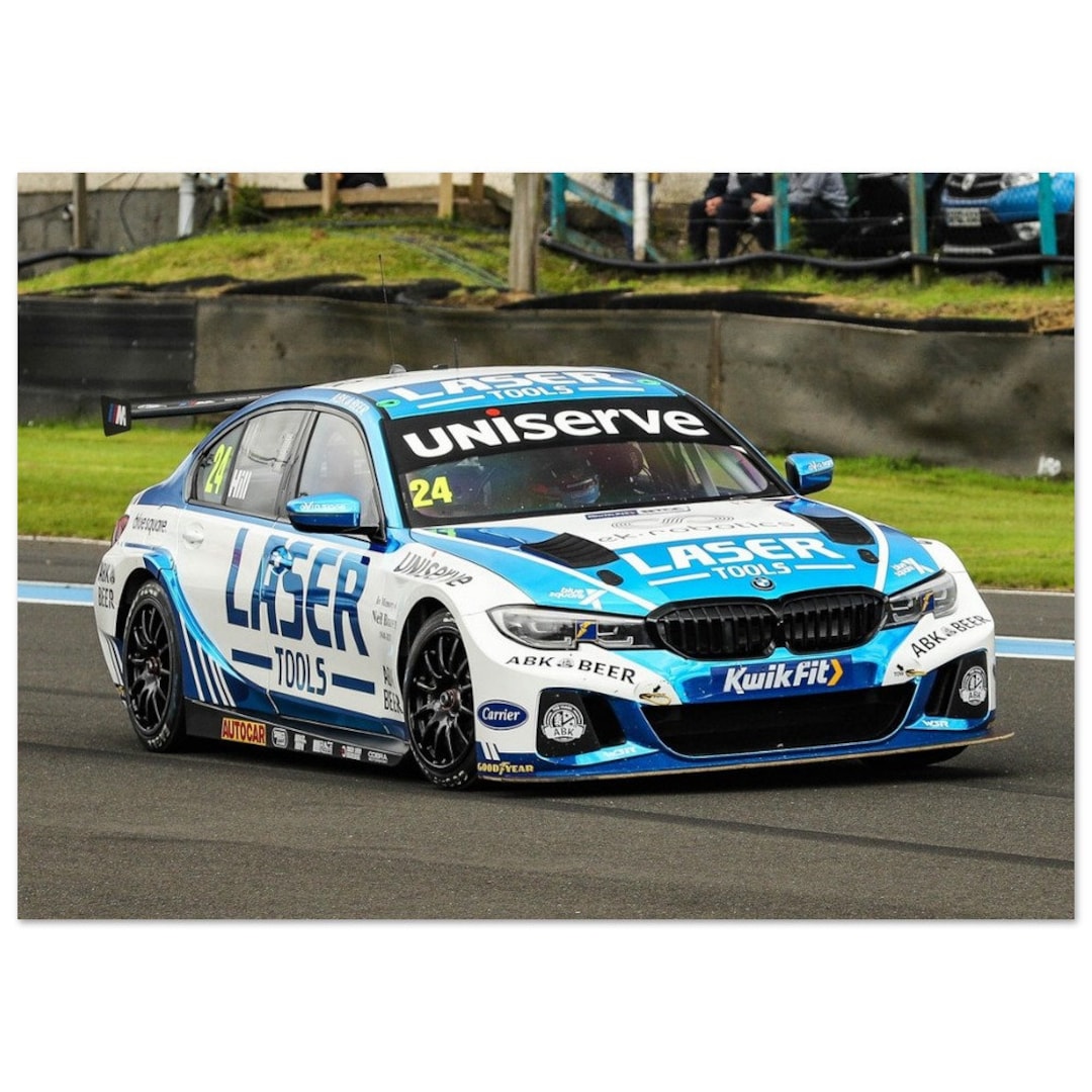 BTCC BMW Laser Tools Racing Jake Hill 24 Premium Matte Poster - Framed ...
