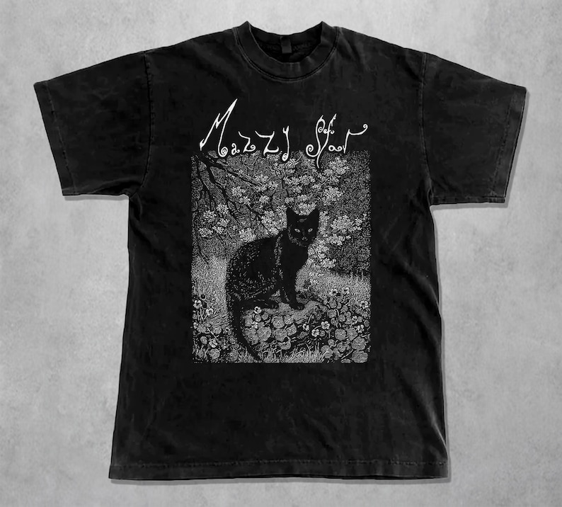 Mazzy Star "cat" T-shirt Woman Man Tank Sweater Taddler Youth Long V ...