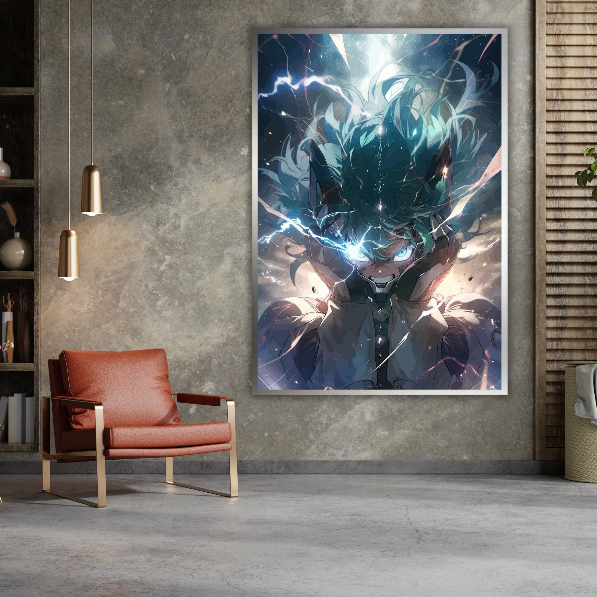 Deku My Hero Academia Canvas Print, Anime Wall Art, Gift for Anime ...