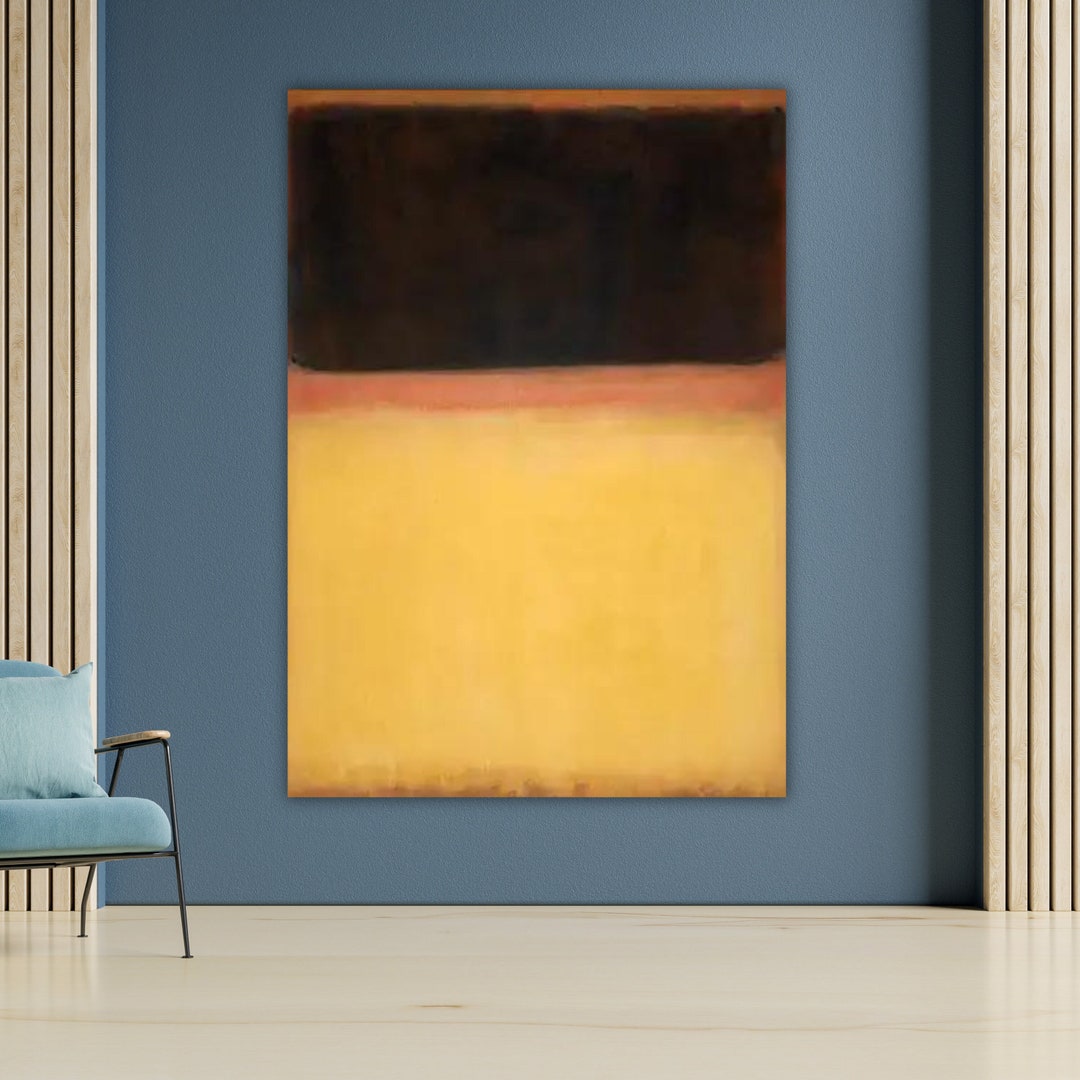 Dark Over Light Earth Mark Rothko Canvas Abstract Art Modern - Etsy