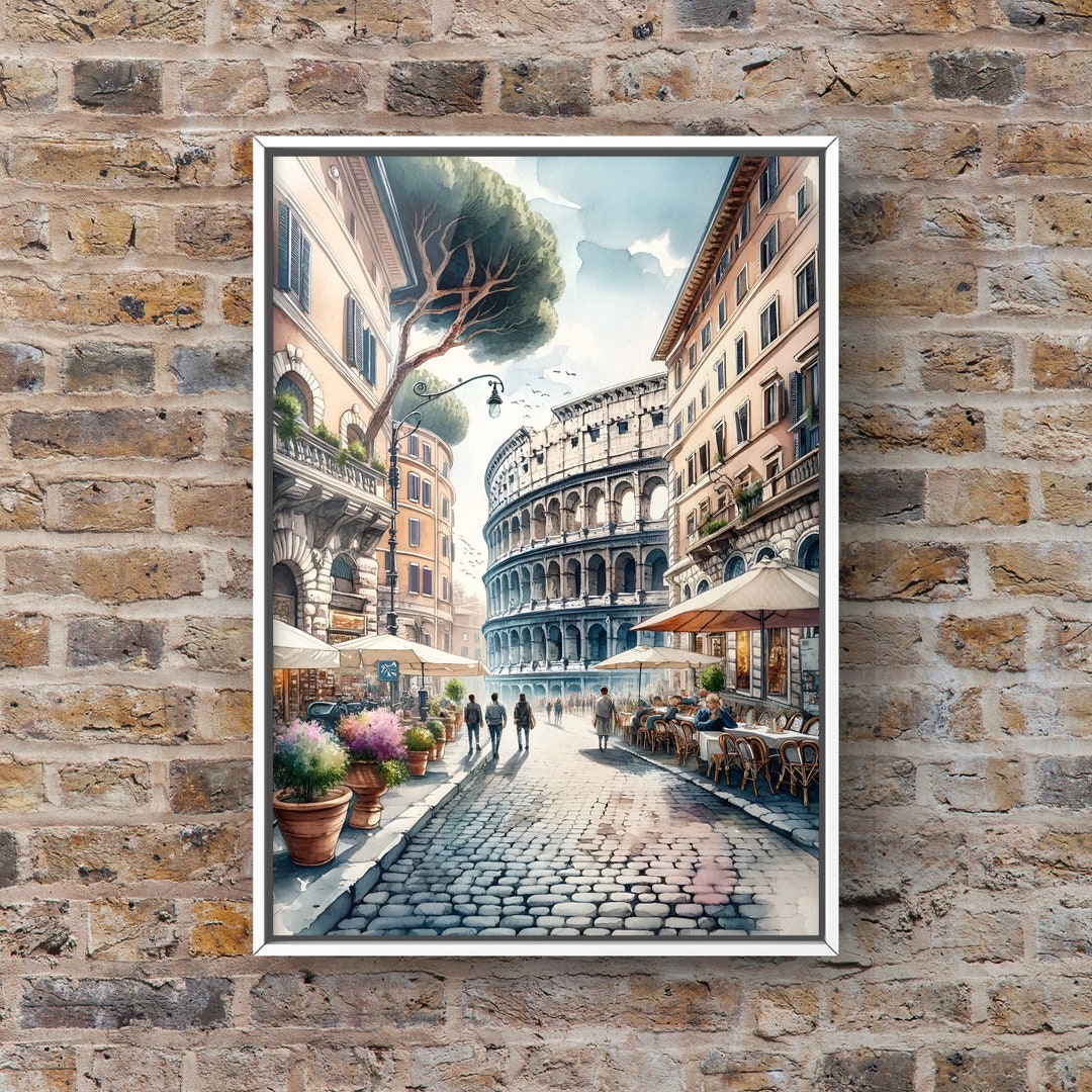 Rome Painting for Home Rome Digital Print Rome Poster for Wall Decor ...