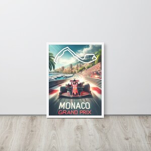 Monaco Grand Prix Poster Monaco Grand Prix Formula One Poster Monaco F1 ...