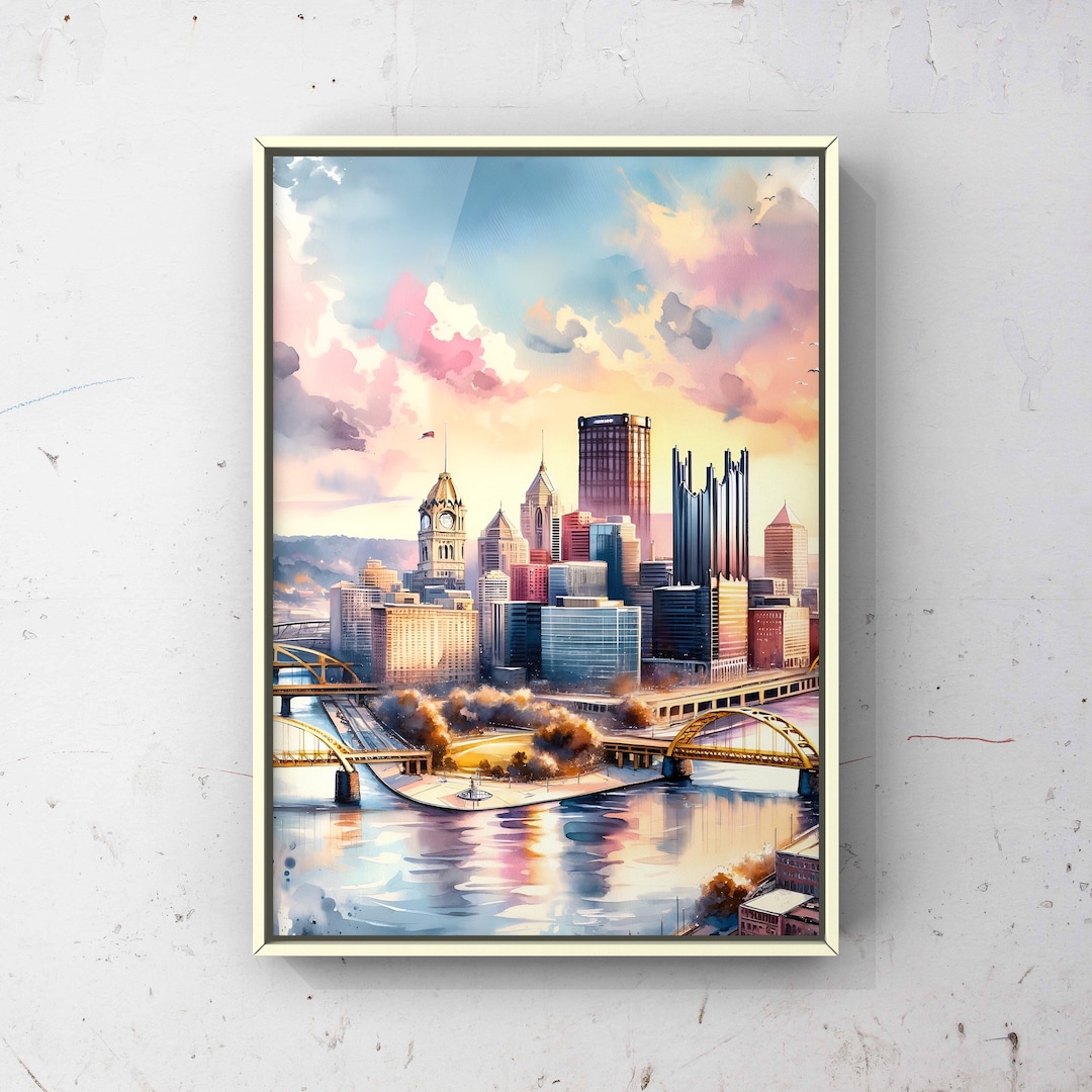 Pittsburgh Painting for Home Pittsburgh Digital Print Pittsburgh Poster ...