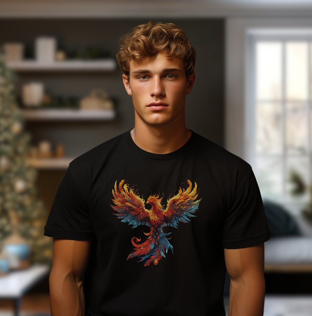 Rising Phoenix Shirt, Rebirth Gift, Mythical Creatures T-shirt, Legend ...