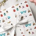 Insects Gift Wrapping Paper With Bugs - Dragonflies, Ladybugs, Bees ...