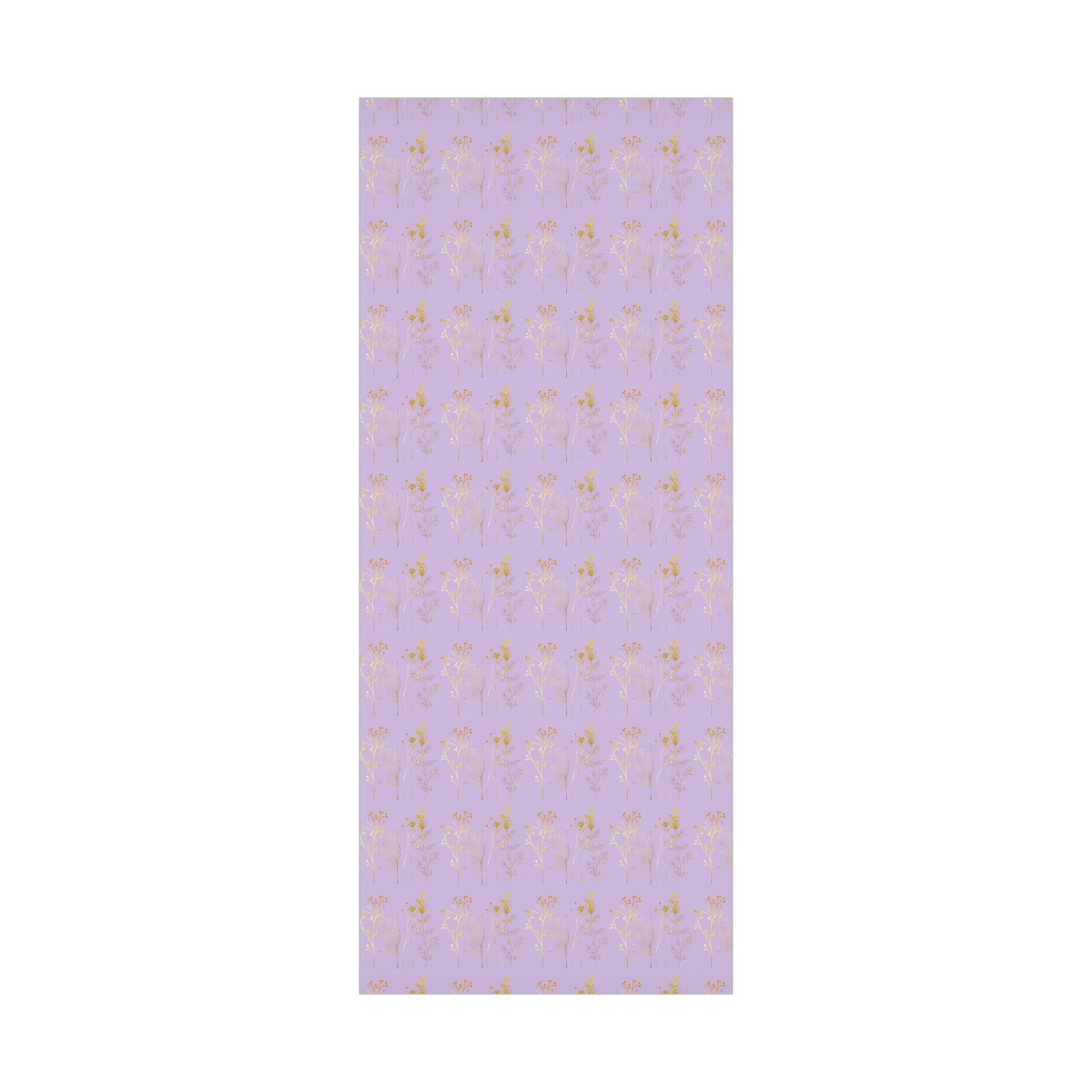 Dainty Floral Gift Wrapping Paper in Pastel Lavender Colour - Etsy
