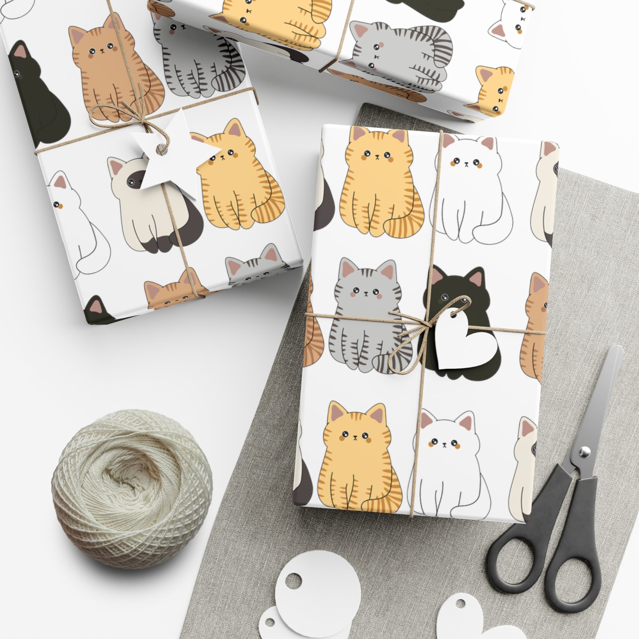 Adorable Cats Gift Wrapping Paper - Etsy