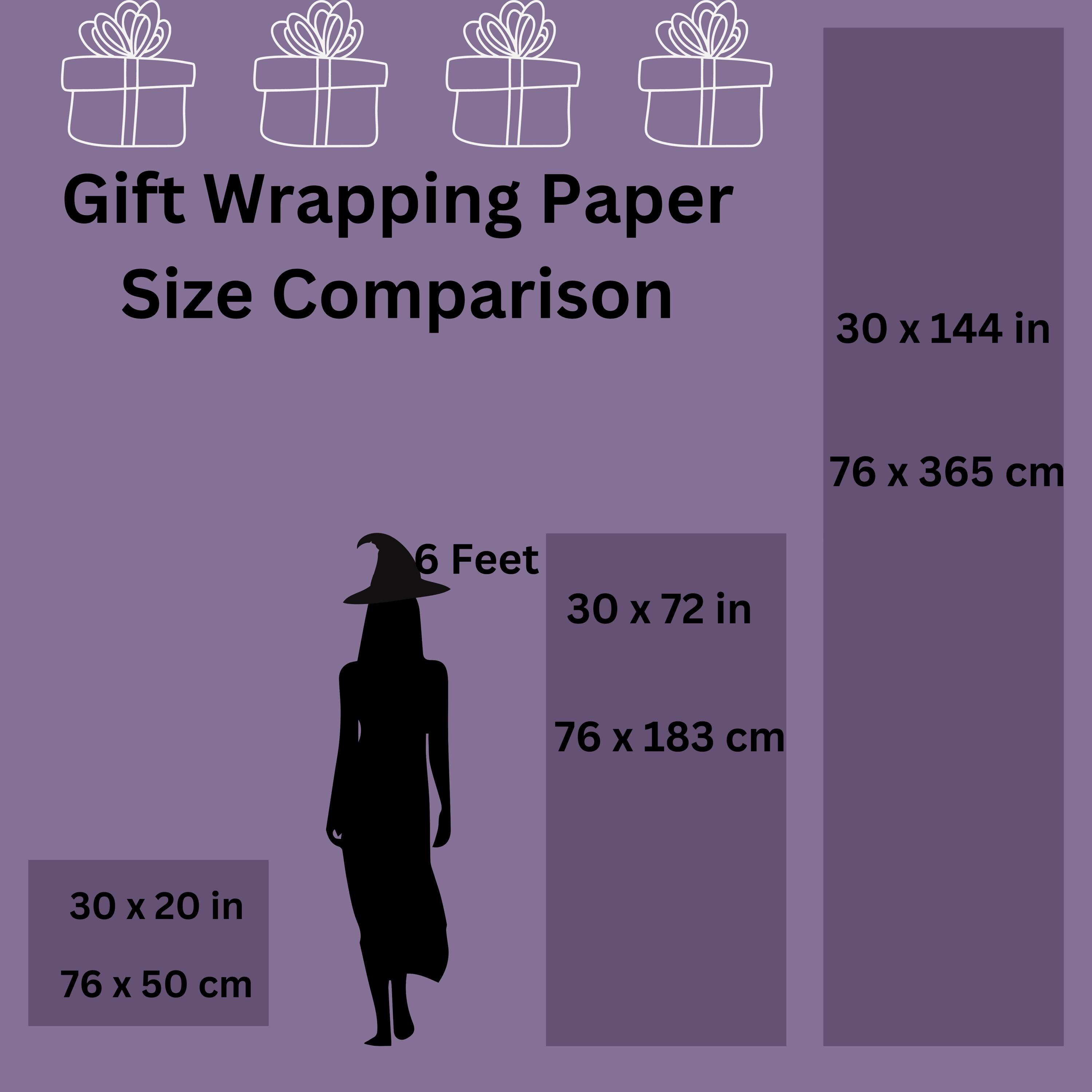 Celestial Gift Wrapping Paper, Retro Vintage Style Gift Wrap With Moon ...