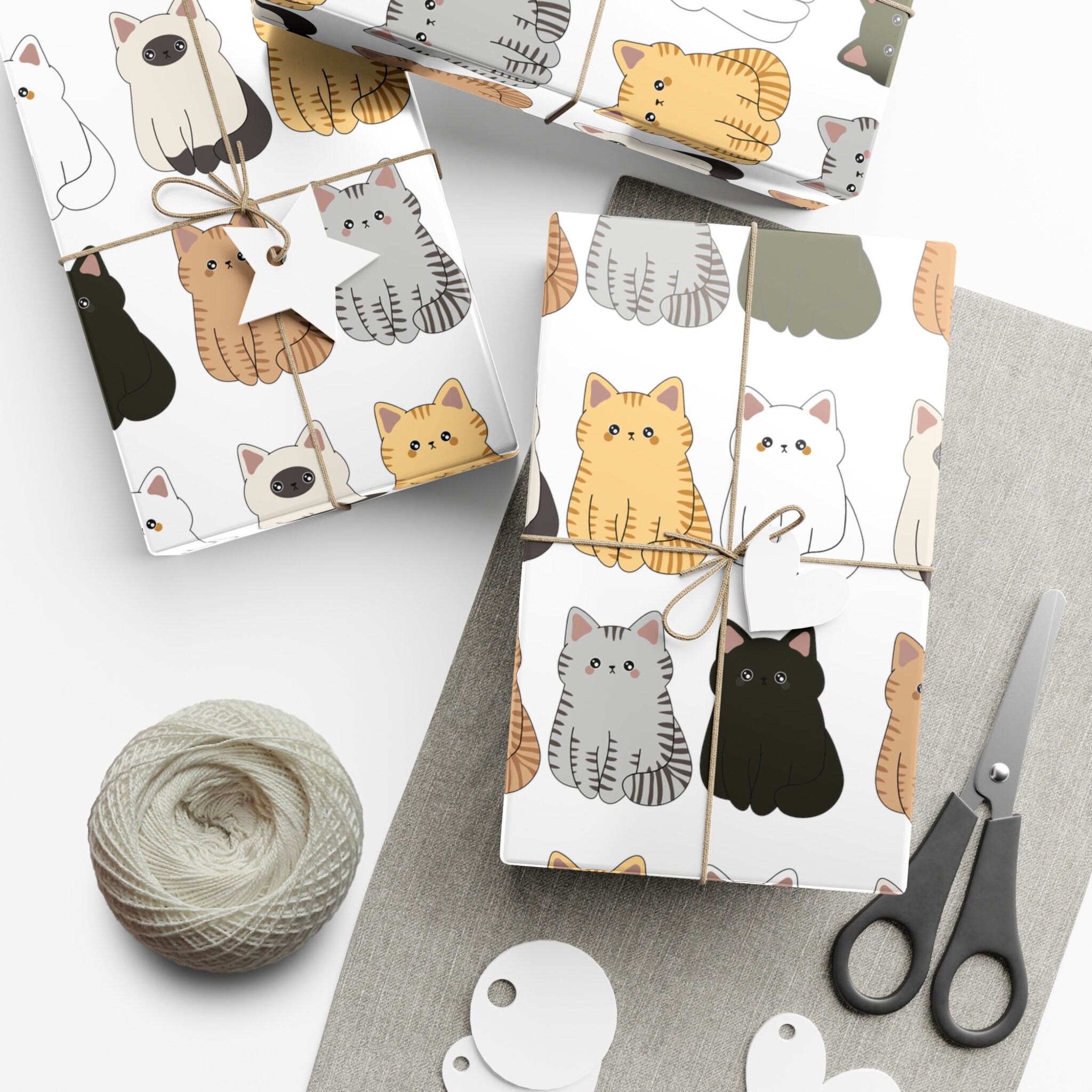 Adorable Cats Gift Wrapping Paper - Etsy