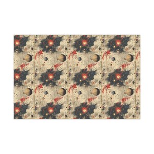 Galactic Gift Wrapping Paper, Vintage Celestial Gift Wrap Paper for ...