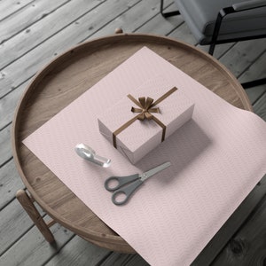 Dusty Pink Gift Wrap: Minimalist Pattern, Feminine Wrapping Paper - Etsy