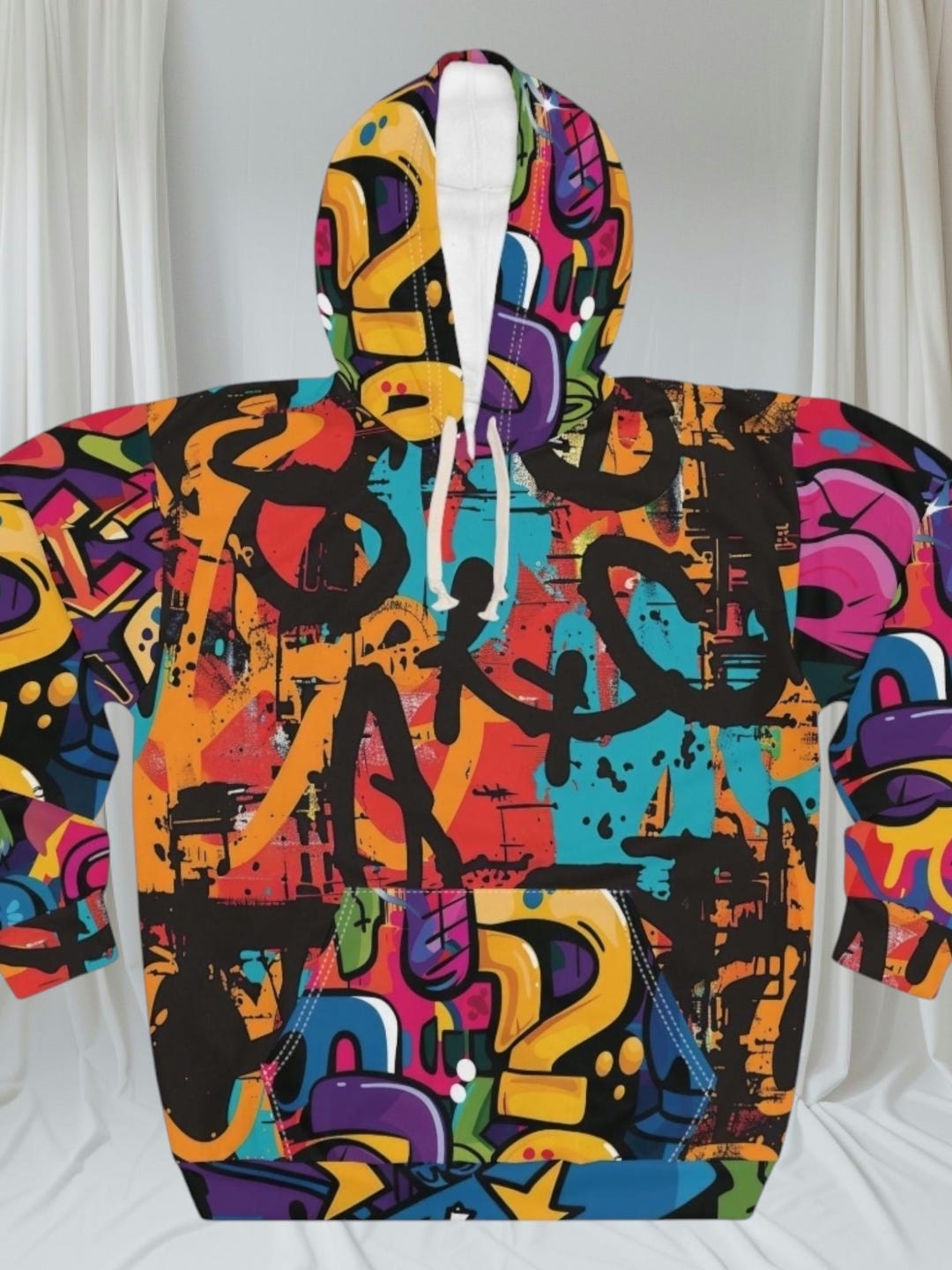 Urban Graffiti Art Hoodie: Unisex Streetwear Pullover - Etsy