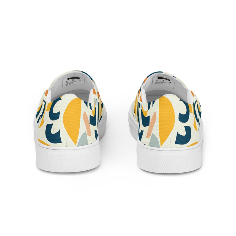 Colorful Abstract Women's Shoes - 24 Callyopia Canvas Slip-ons - Etsy