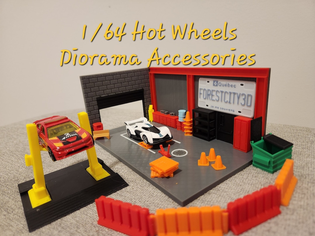 1/64 Model Cars Diorama Model Diecast - Customizable Accessories - Car ...