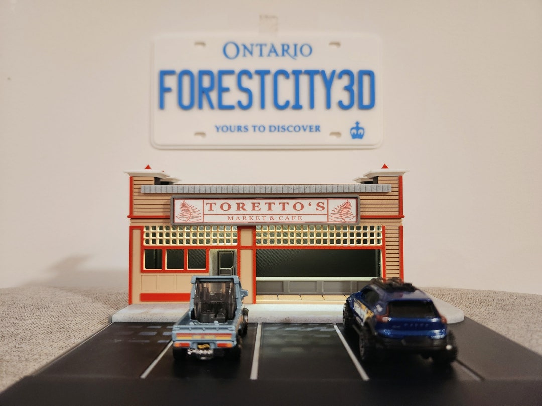 1/64 Model Cars Diorama Model Diecast - the Fast and the Furious Toretto's Sandwich Shop - LED ...