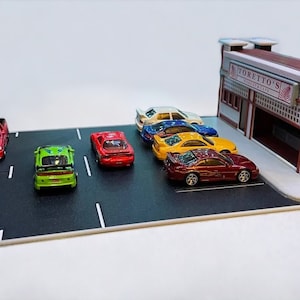 1/64 Model Cars Diorama Model Diecast - the Fast and the Furious Toretto's Sandwich Shop - LED ...