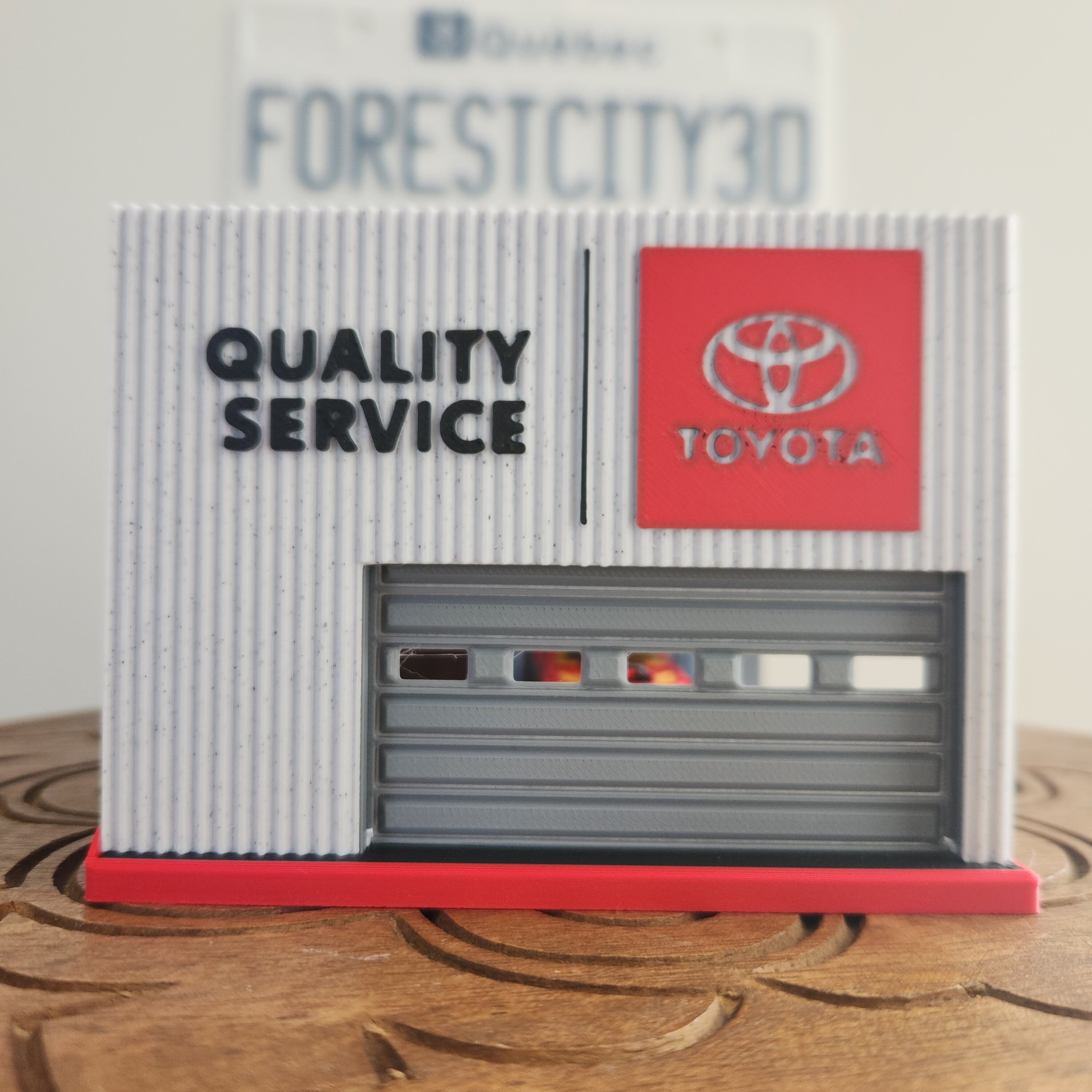 1/64 Scale Customizable 3D Printed Car Garage Service Center Diorama ...
