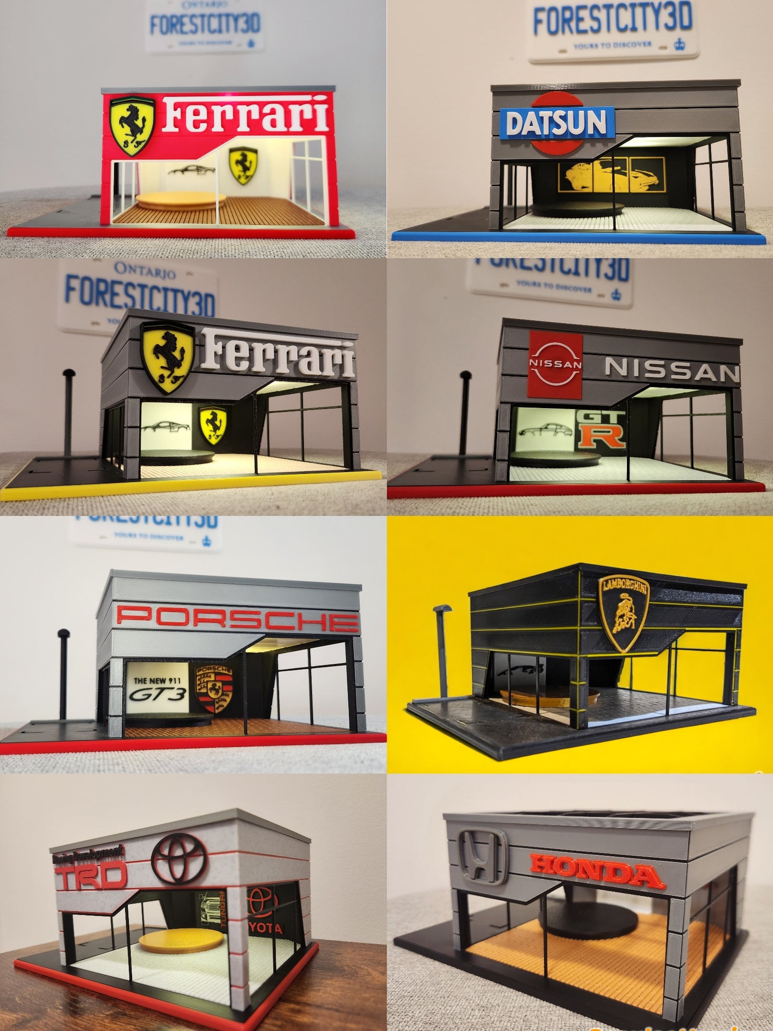 3D Printed Showroom Diorama: 1/64 & 1/43 Scale Model Car Display - BMW ...