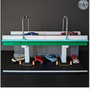 1/64 Scale Model Car Diorama: LED Highway Overpass - 3D Printed - Etsy