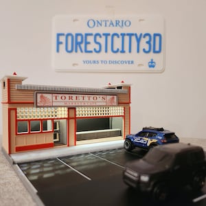 1/64 Model Cars Diorama Model Diecast - the Fast and the Furious Toretto's Sandwich Shop - LED ...