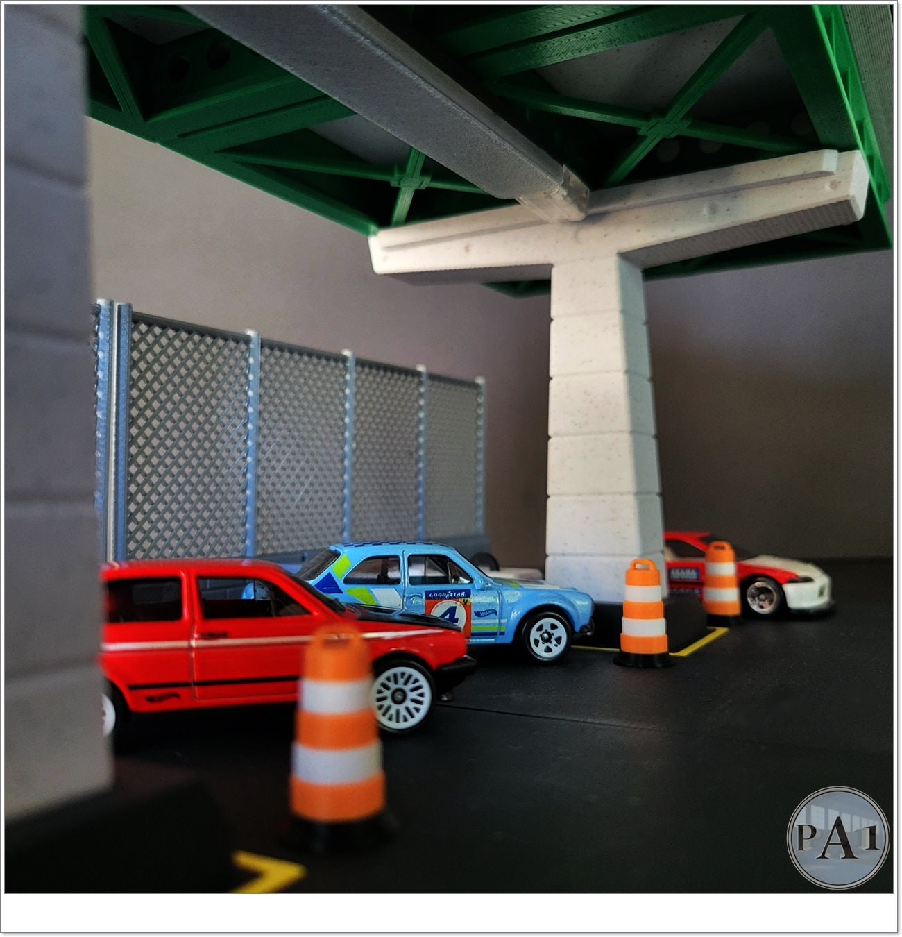 1/64 Scale Model Car Diorama: LED Highway Overpass - 3D Printed - Etsy