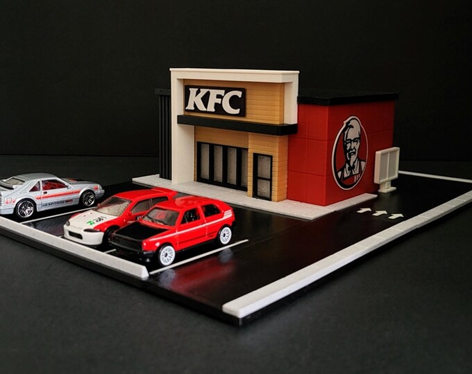 1/64 KFC Diorama: 3D Printed Model Car Display With LED - Etsy Canada