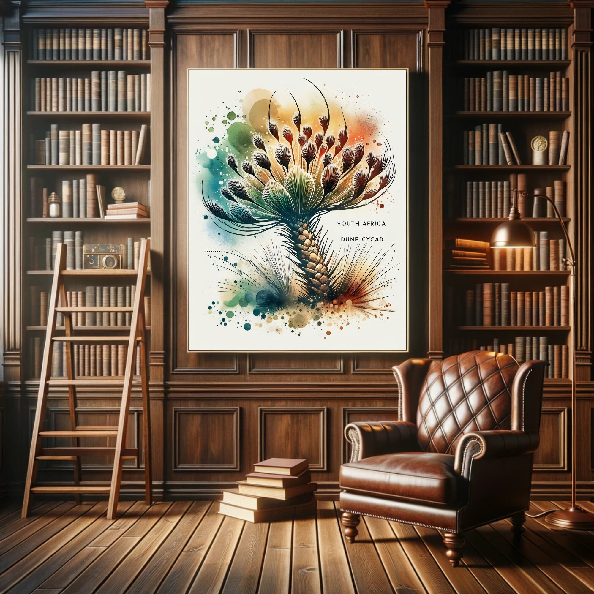 Endangered Species Collection, Cycad Art Print, African Plant Decor ...
