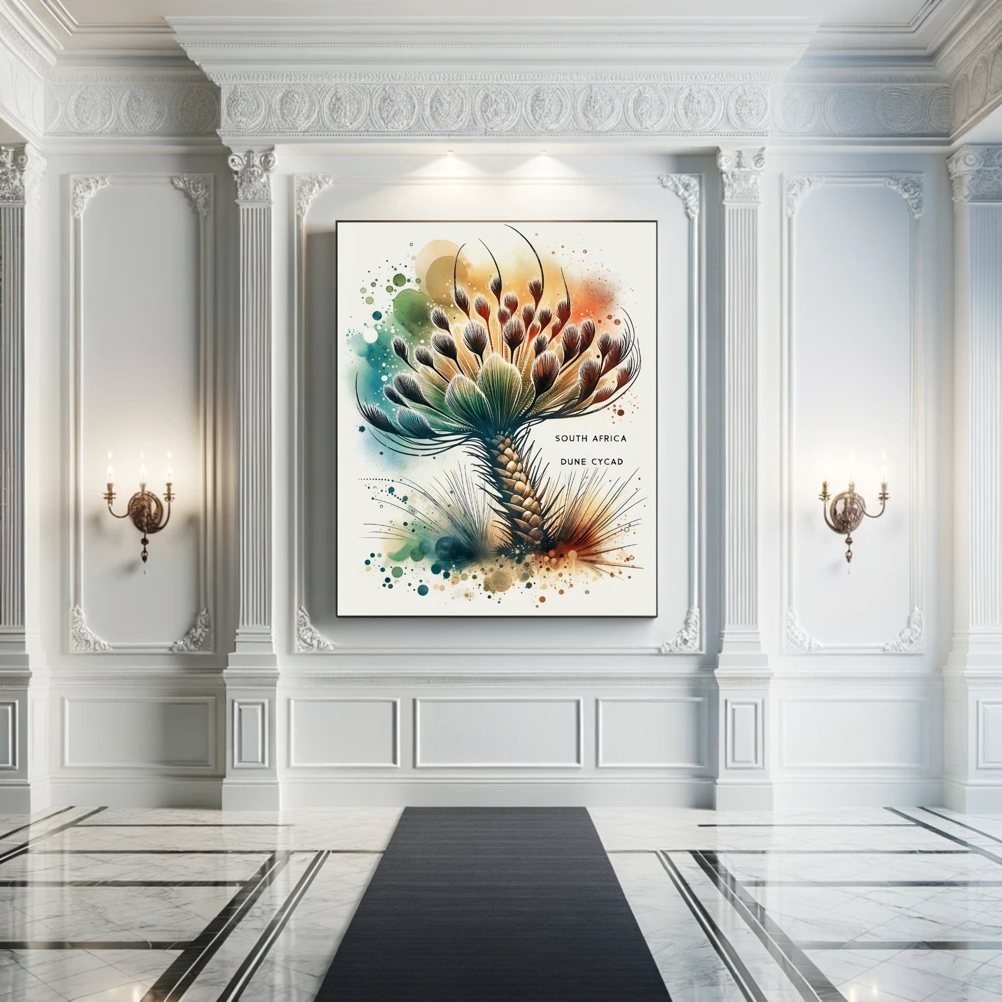 Endangered Species Collection, Cycad Art Print, African Plant Decor ...