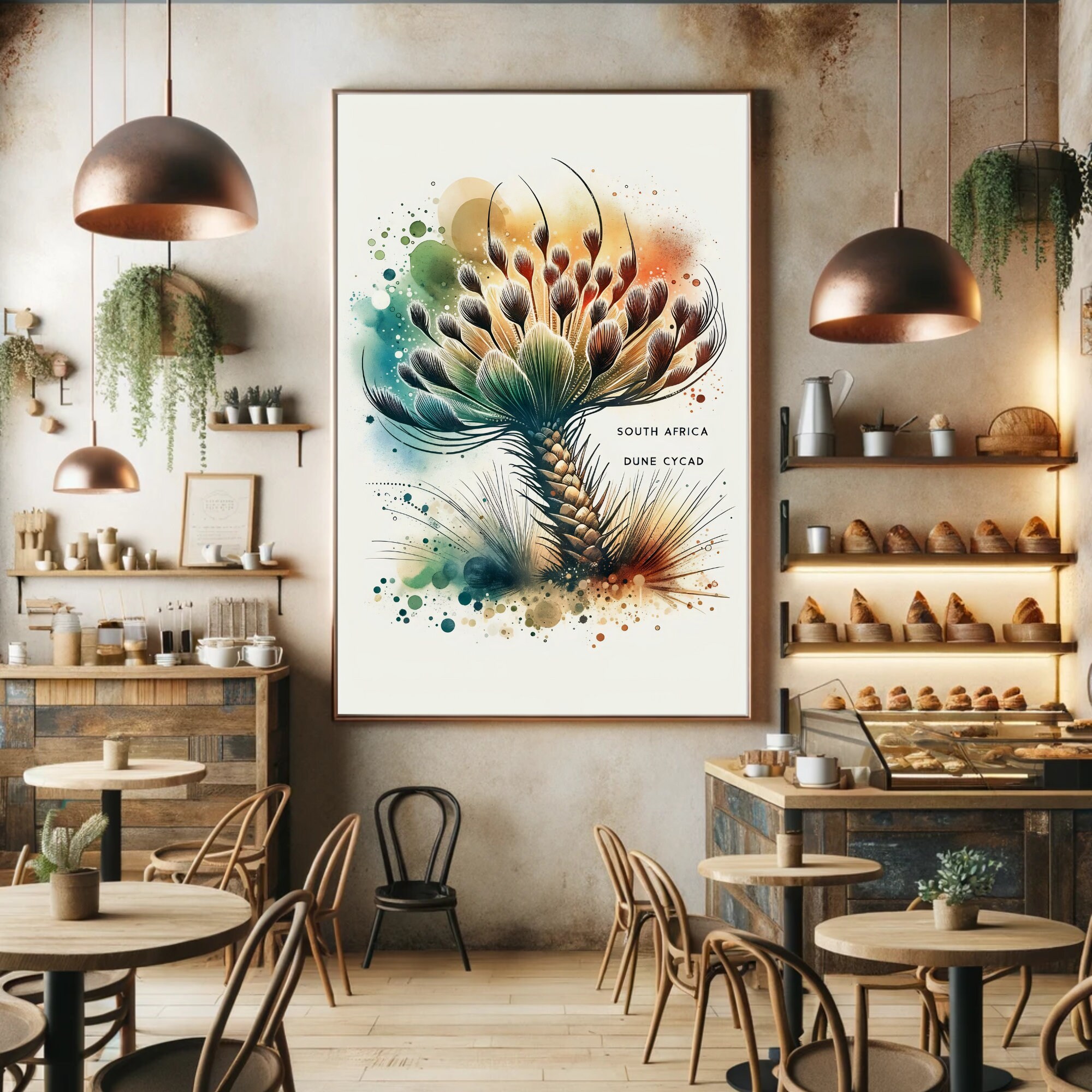 Endangered Species Collection, Cycad Art Print, African Plant Decor ...