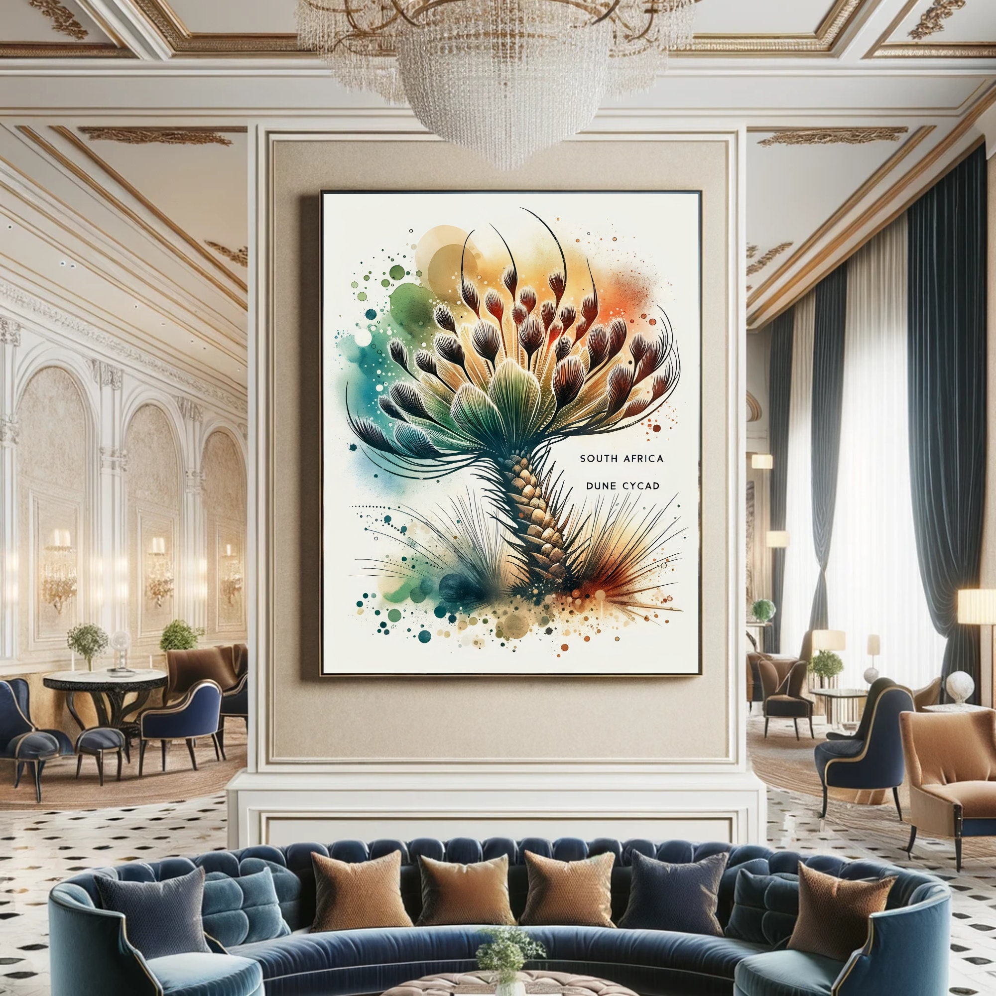 Endangered Species Collection, Cycad Art Print, African Plant Decor ...