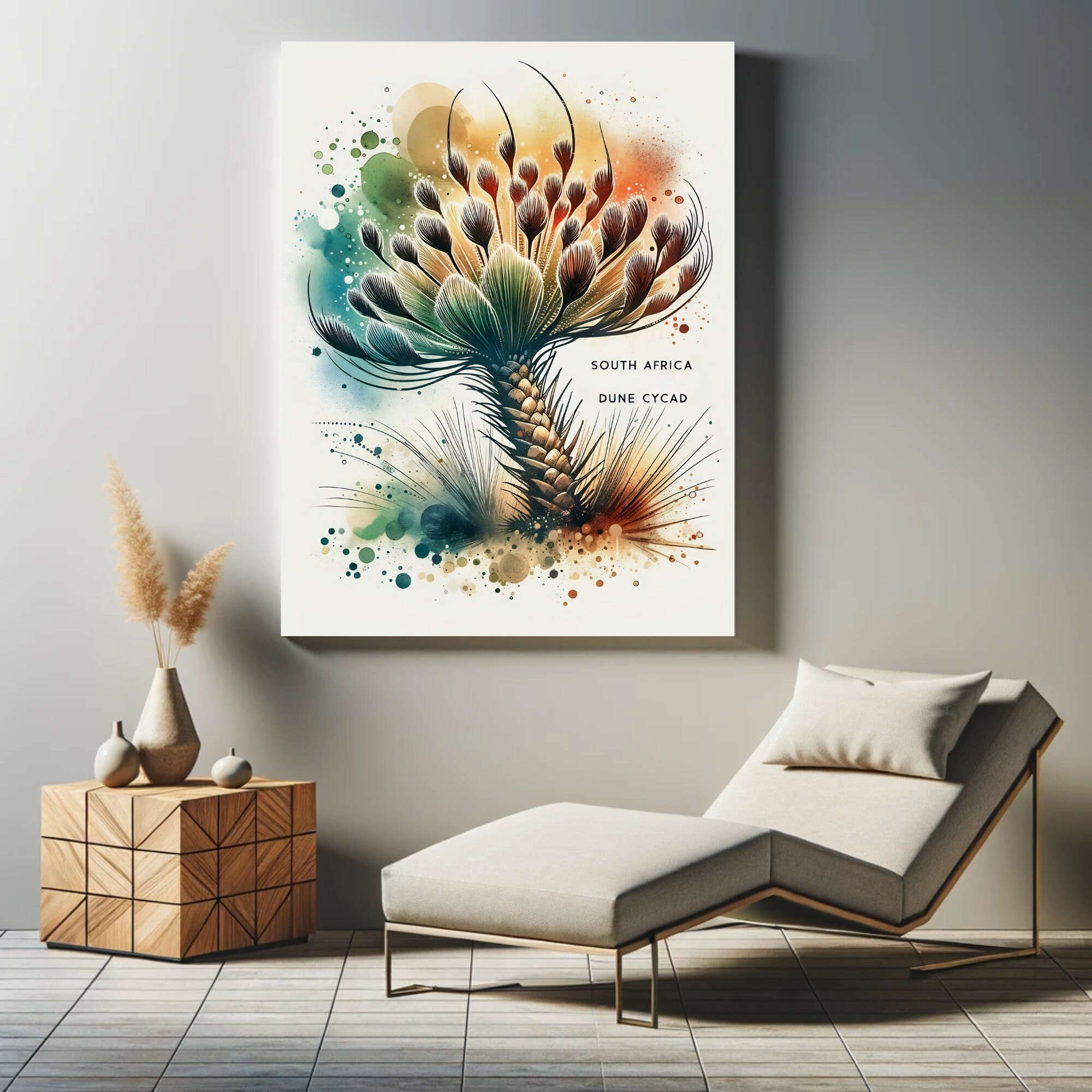 Endangered Species Collection, Cycad Art Print, African Plant Decor ...