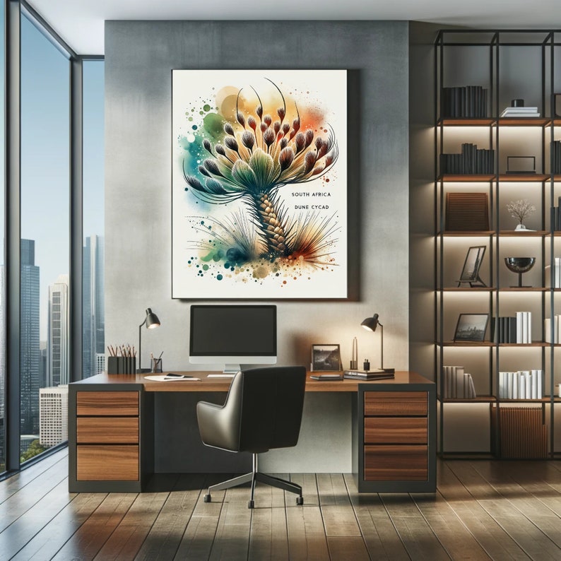 Endangered Species Collection, Cycad Art Print, African Plant Decor ...