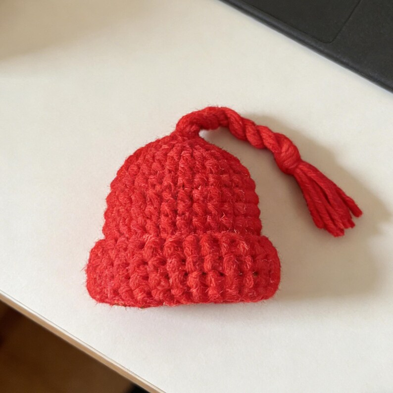 PDF PATTERN ONLY Crochet Red Hat Keychain Pendant Pattern, Anti-ice ...