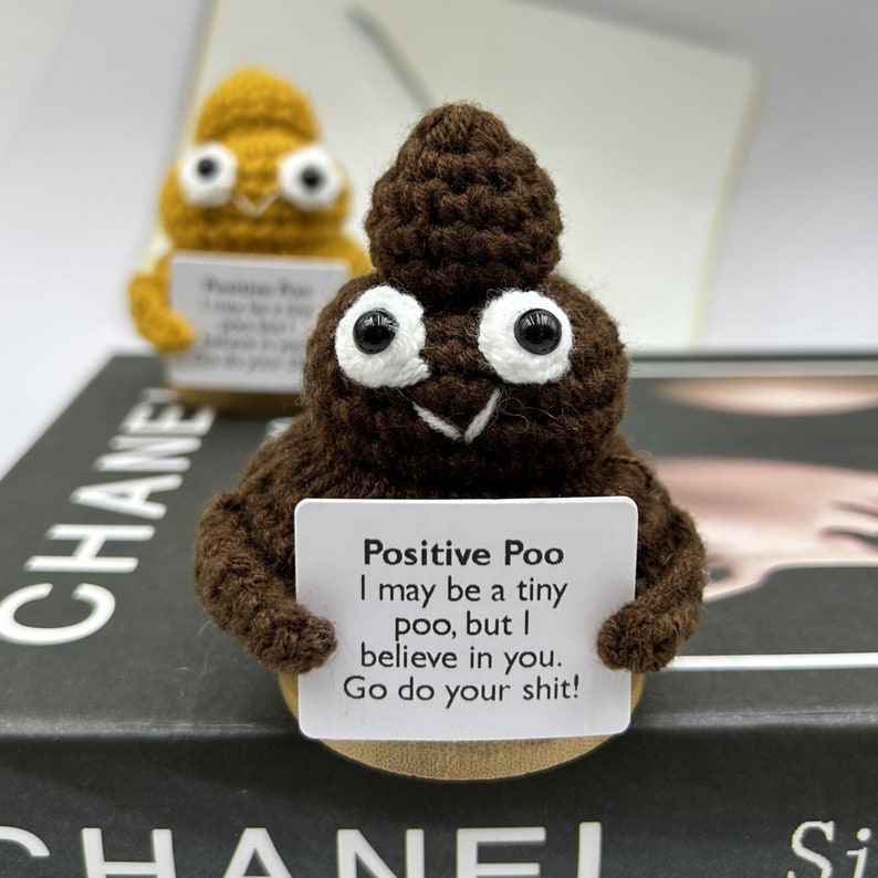 Unique Funny Gift Crochet Poo Plushy Desk Decor-tiny Crochet Decoration ...