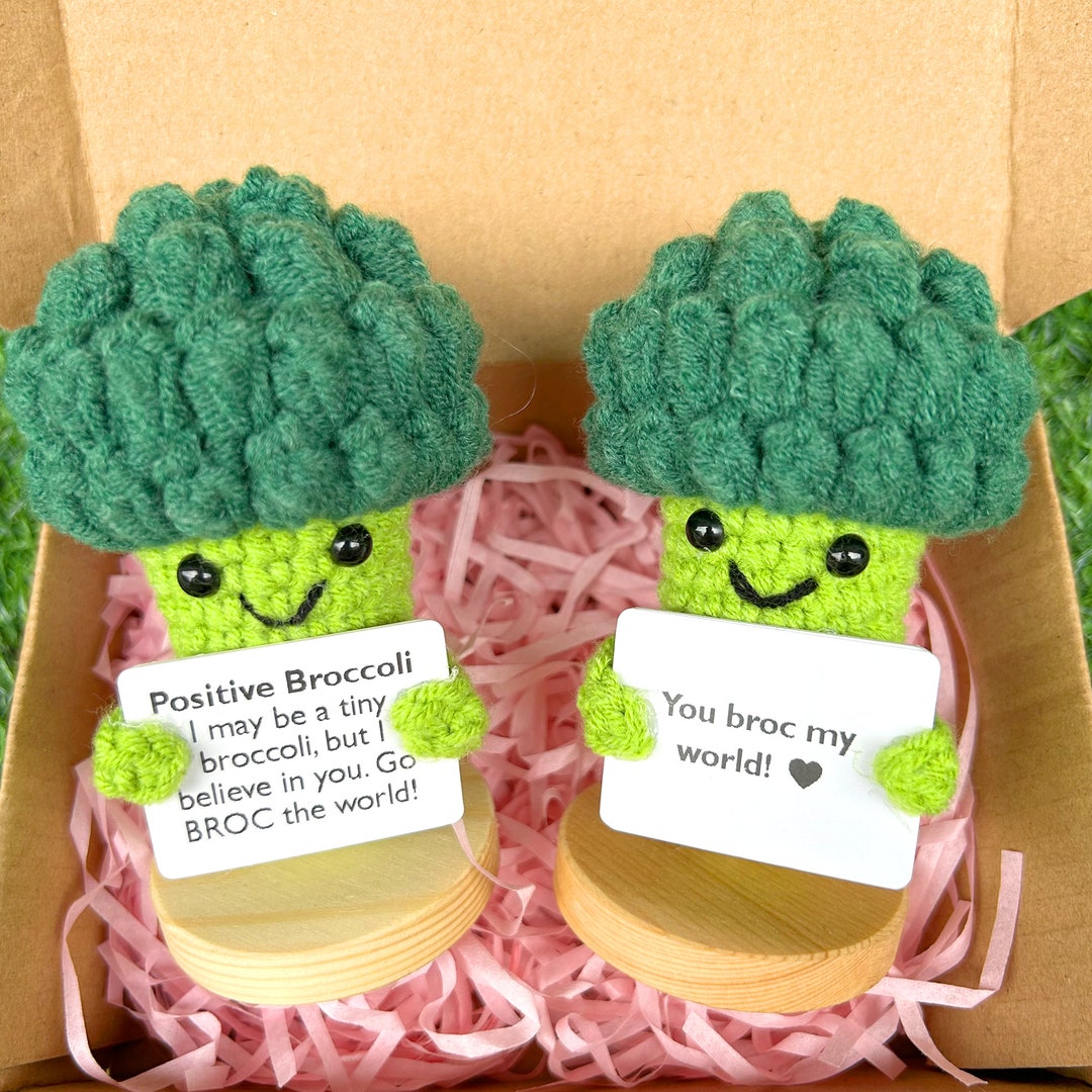 Crochet Broccoli Positive Vegetables-graduation Gift Box-you Broc My ...